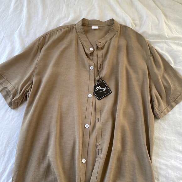 Shirts | Tan Mens Casual Button Down Shirt | Poshmark